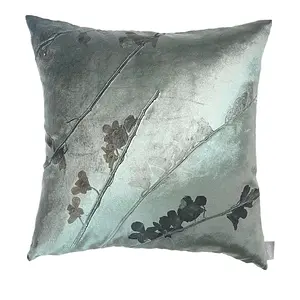 AVIVA STANOFF Kohl Orchid Signature Velvet Collection Pillow, 20 X 20 - Cinder
