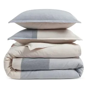 Dkny Pure Color Blocked Duvet Cover Set, King