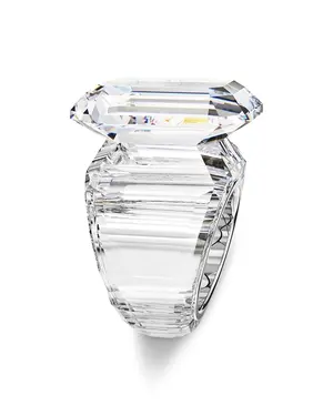 SWAROVSKI Lucent Crystal Statement Ring - Silver