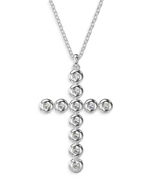 SWAROVSKI Insigne Crystal Cross Pendant Necklace, 15.75-18.5
