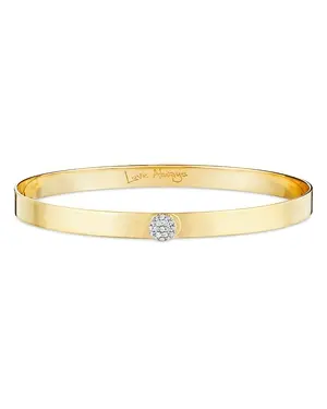 Phillips House 14k Yellow Diamond Infinity Love Always 5mm Bracelet - Gold
