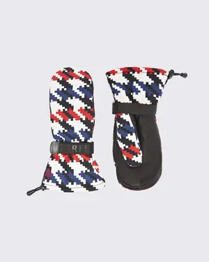 Perfect Moment Perfect Moment Houndstooth Davos Mittens Houndstooth