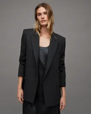 ALLSAINTS Mercer Double Breasted Relaxed Blazer