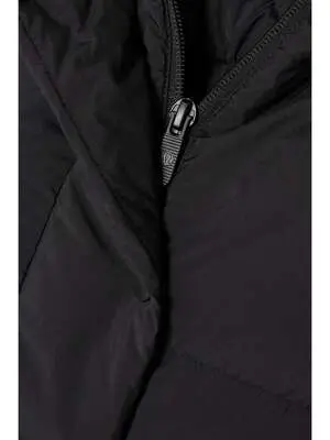 Lululemon Wunder Puff Cropped Hooded Quilted Recycled-glyde Down Vest - Black