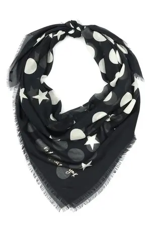 Kate Spade New York Gradient Stars & Dots Scarf