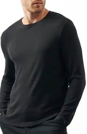 ATM Anthony Thomas Melillo Oversize Rib Long Sleeve T-shirt