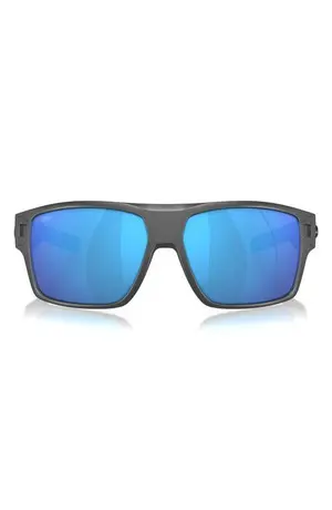COSTA DEL MAR Diego Rectangular Sunglasses - Matte Gray