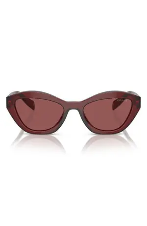 Prada Prada 52mm Butterfly Sunglasses Dark Violet