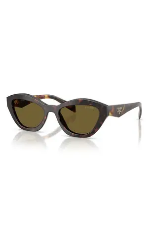 Prada 52mm Butterfly Sunglasses - Root Tortoise/dark Brown