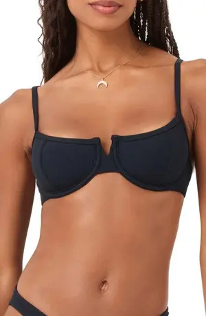 L*Space Hunter Underwire Bikini Top - Black