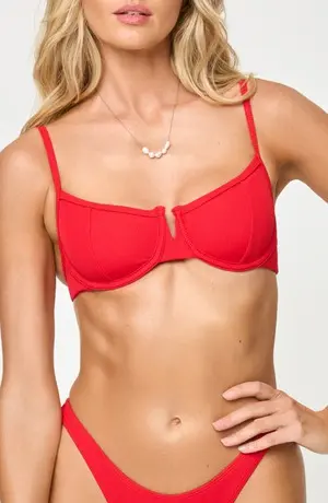 L*Space Hunter Underwire Bikini Top - Flame