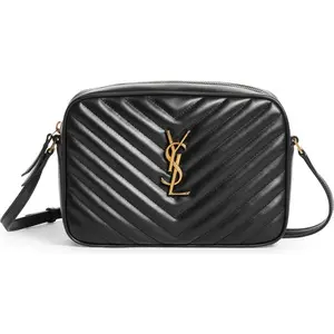 Saint Laurent Lou Leather Camera Bag - Black