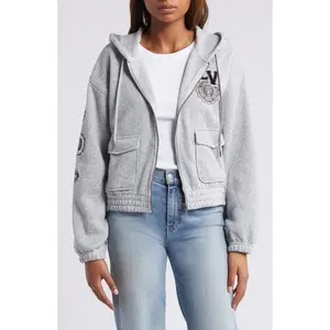 WEAR BY ERIN ANDREWS Las Vegas Raiders Full-zip Hoodie - Heather Gray
