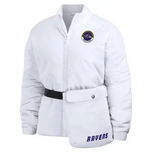 WEAR BY ERIN ANDREWS Baltimore Ravens Packaway Full-zip Puffer Jacket