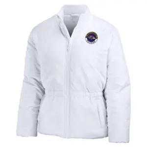 WEAR BY ERIN ANDREWS Baltimore Ravens Packaway Full-zip Puffer Jacket