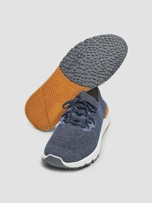 Brunello Cucinelli Stretch-knit Low-top Sneakers - Blue