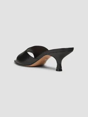 Schutz Dethalia 63mm Leather Sandals - Black