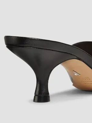Schutz Dethalia 63mm Leather Sandals - Black