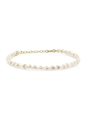 Jia Jia Birthstone 14k Yellow Gold & Gemstone Beaded Bracelet - April