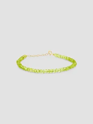 Jia Jia Birthstone 14k Yellow Gold & Gemstone Beaded Bracelet - August