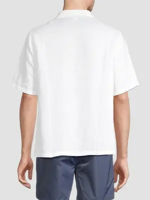 Onia Linen-blend Camp Shirt - White