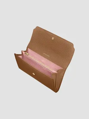 MAISON DE SABRE Long Leather Flap Wallet