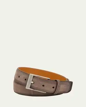 Magnanni Telante Suede Belt Brown Suede