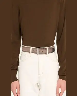 Magnanni Telante Suede Belt - Brown Suede