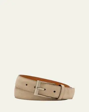 Magnanni Telante Suede Belt Cream Suede