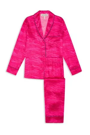 Saloni Lounge Pj Set In Marbling