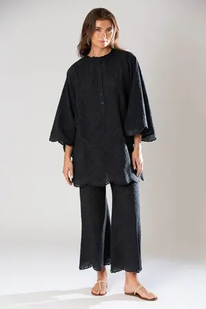 Miguelina Rowena Eyelet Top / Caftan