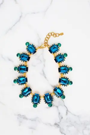ELIZABETH COLE Vanna Necklace - Purple