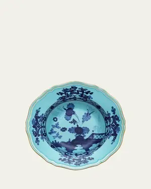 GINORI 1735 Oriente Italiano Rim Soup Plate, Iris Iris