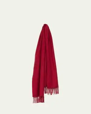 BEGG X CO Arran Solid Scarf - Carmine