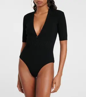 Jacquemus Le Body Yauco Ribbed-knit Bodysuit