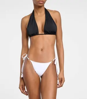 BANANHOT Chili Ruched Halterneck Bikini Top