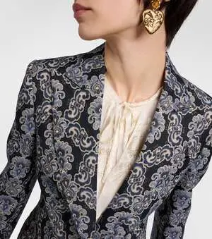 Etro Single-breasted Jacquard Blazer
