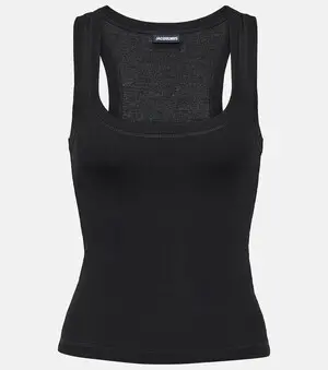 Jacquemus Le Débardeur Gros Grain Tank Top - Black