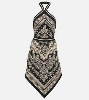Balmain Paisley Cocktail Dresses