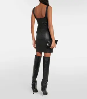 Stouls Nino Leather Mini Dress