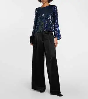 Velvet By Graham & Spencer Evie Sequined Top