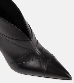 Alaïa Leather Ankle Boots