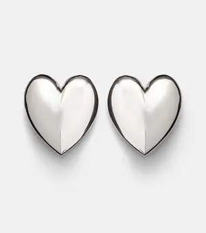 JENNIFER FISHER Puffy Heart Gold-plated Earrings - Silver