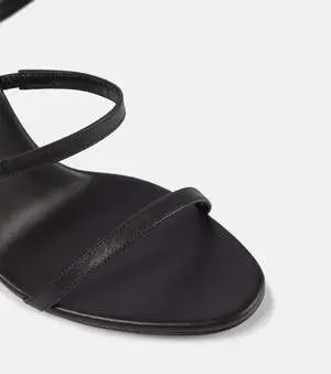 Magda Butrym Floral-appliqué Satin Sandals