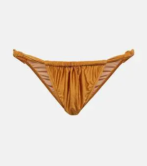 BANANHOT Rose Bikini Bottom - Gold