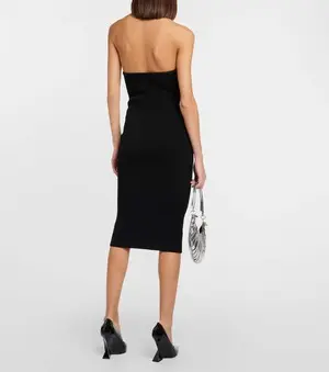 Coperni Bustier Knit Midi Dress