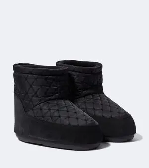 Moon Boot Icon Low Quilted Snow Boots - Black