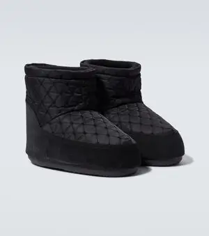 Moon Boot Icon Low Quilted Snow Boots - Black
