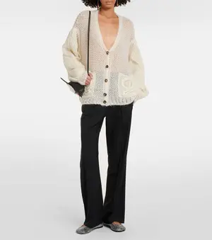 Loewe Anagram Mohair-blend Cardigan