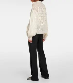 Loewe Anagram Mohair-blend Cardigan